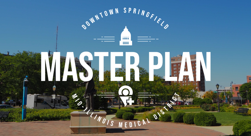 Downtown Springfield Il Downtown Springfield Skyline At Dusk