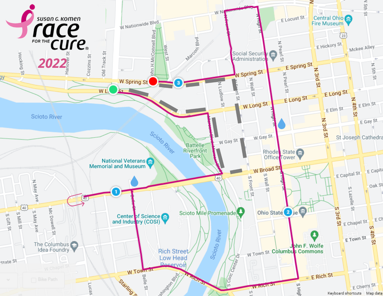 The Race For Cure Map Race For The Cure Buffalo LocalWiki