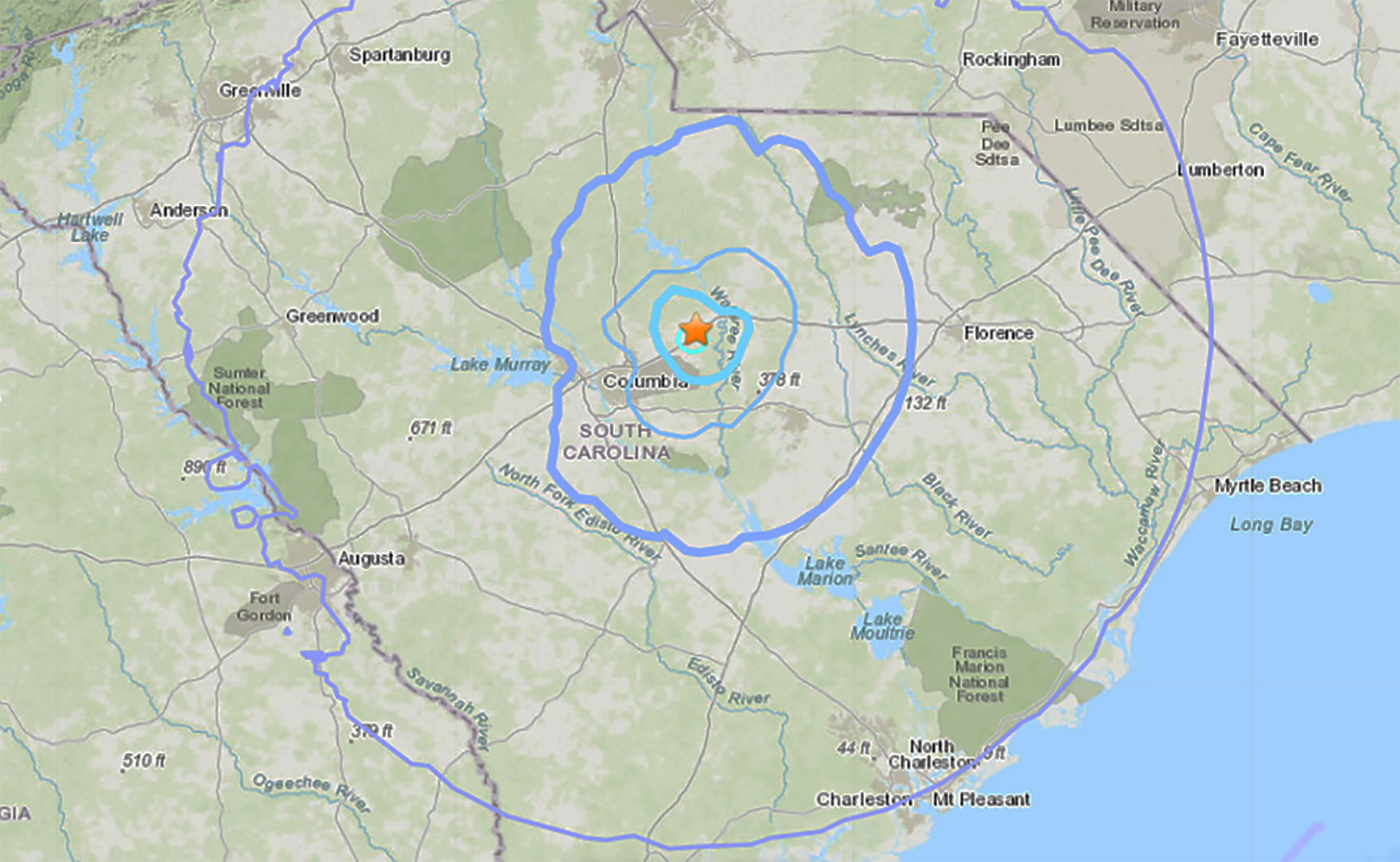 Earthquakes In South Carolina 4.5 Magnitude Earthquake Reported Off