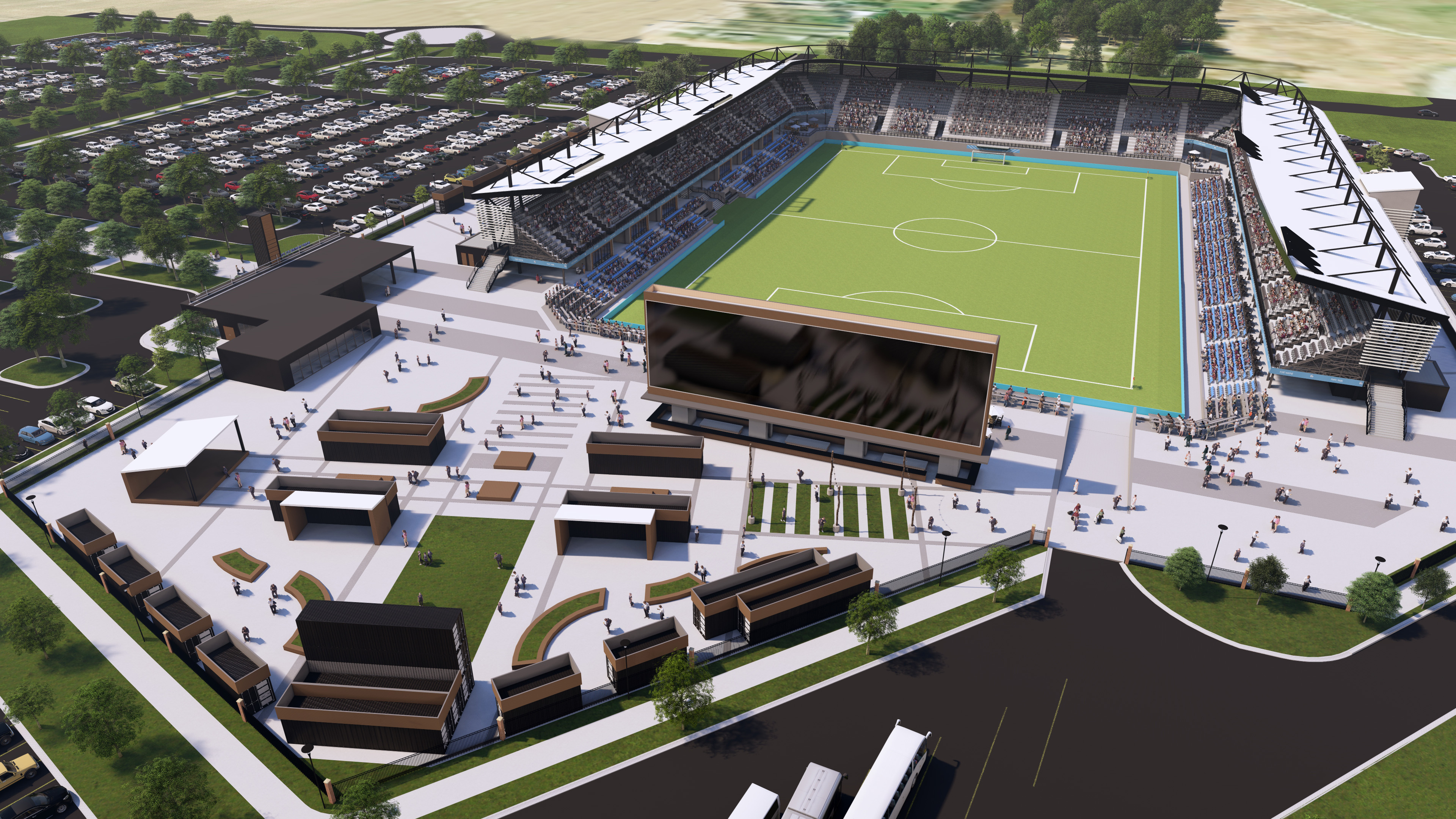 Soccer Field Stadium
