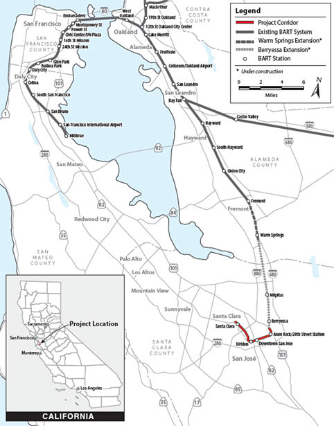 Mapa De California Bart
