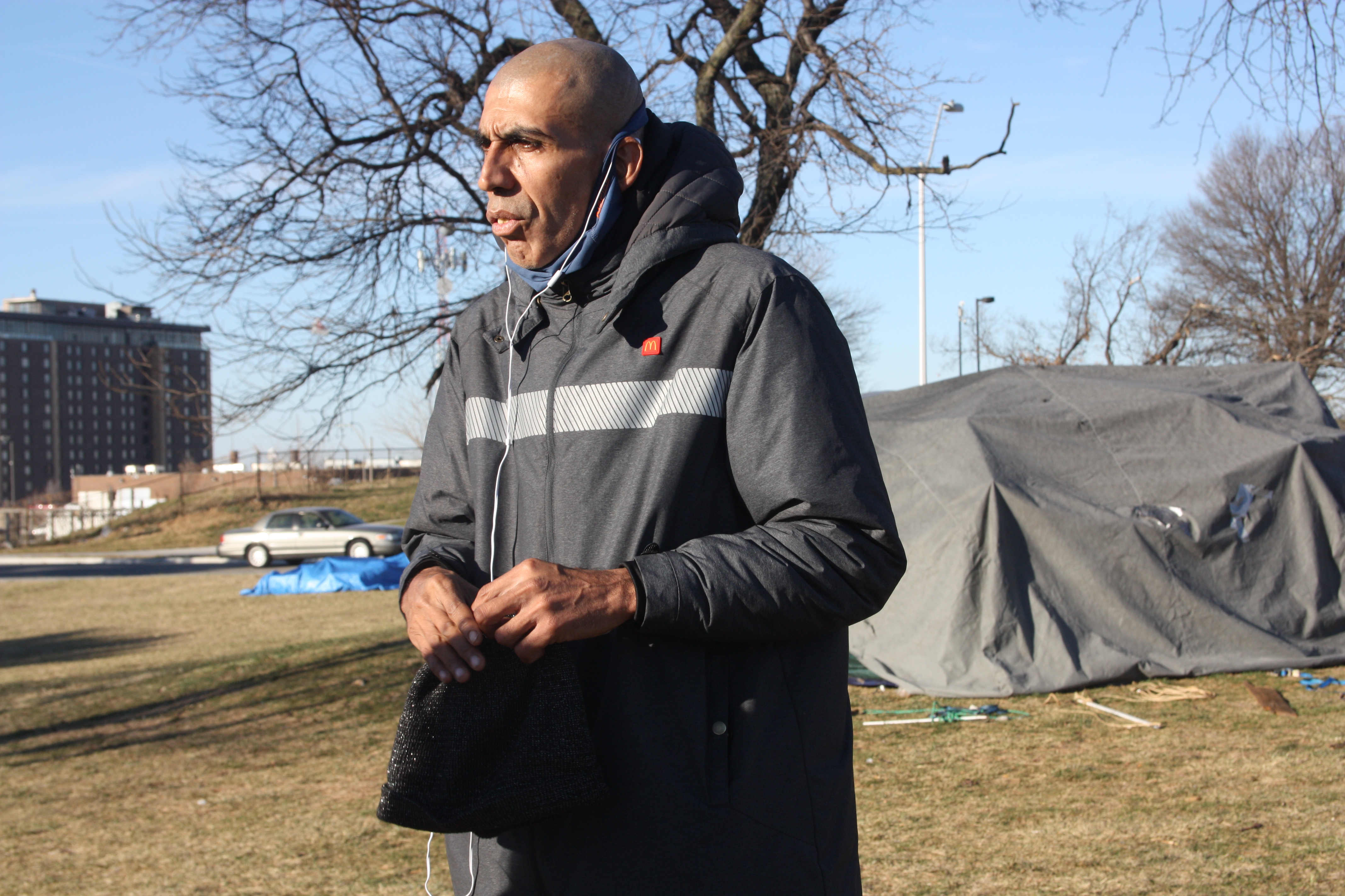 Homeless Man Standing