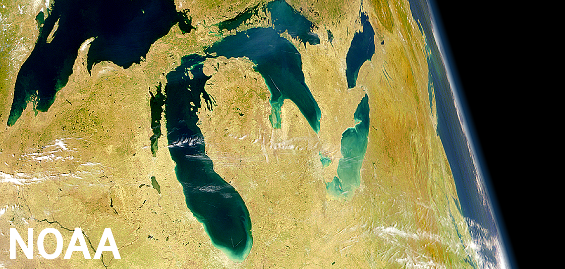 Noaa Satellite Lake Michigan