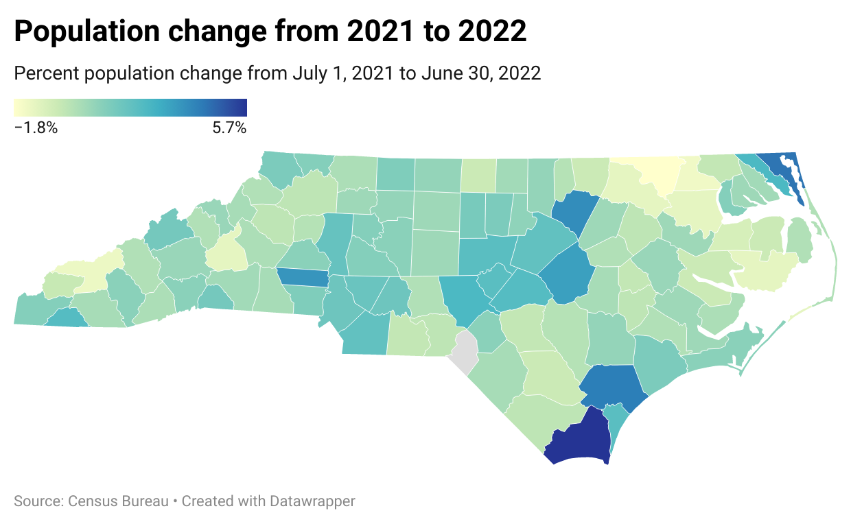 North Carolina Population Map 2025 Economic County Snapshots For North