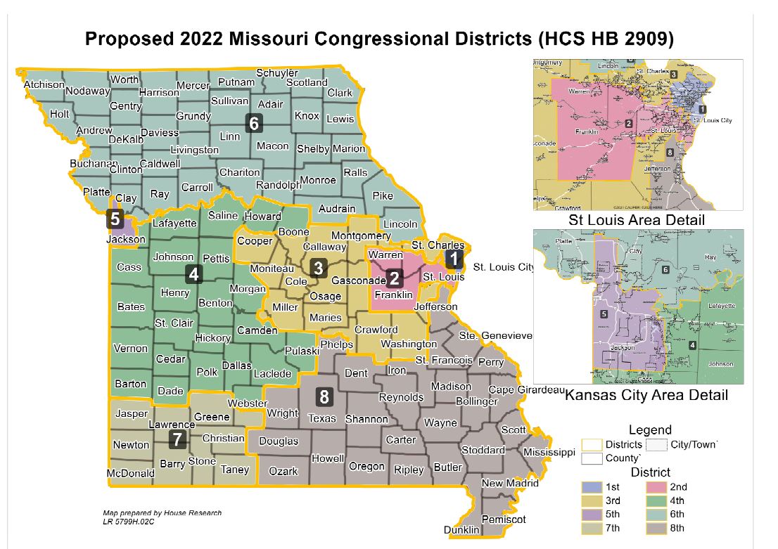 Missouri Districts Judicial Panel Releases New Maps For Missouri