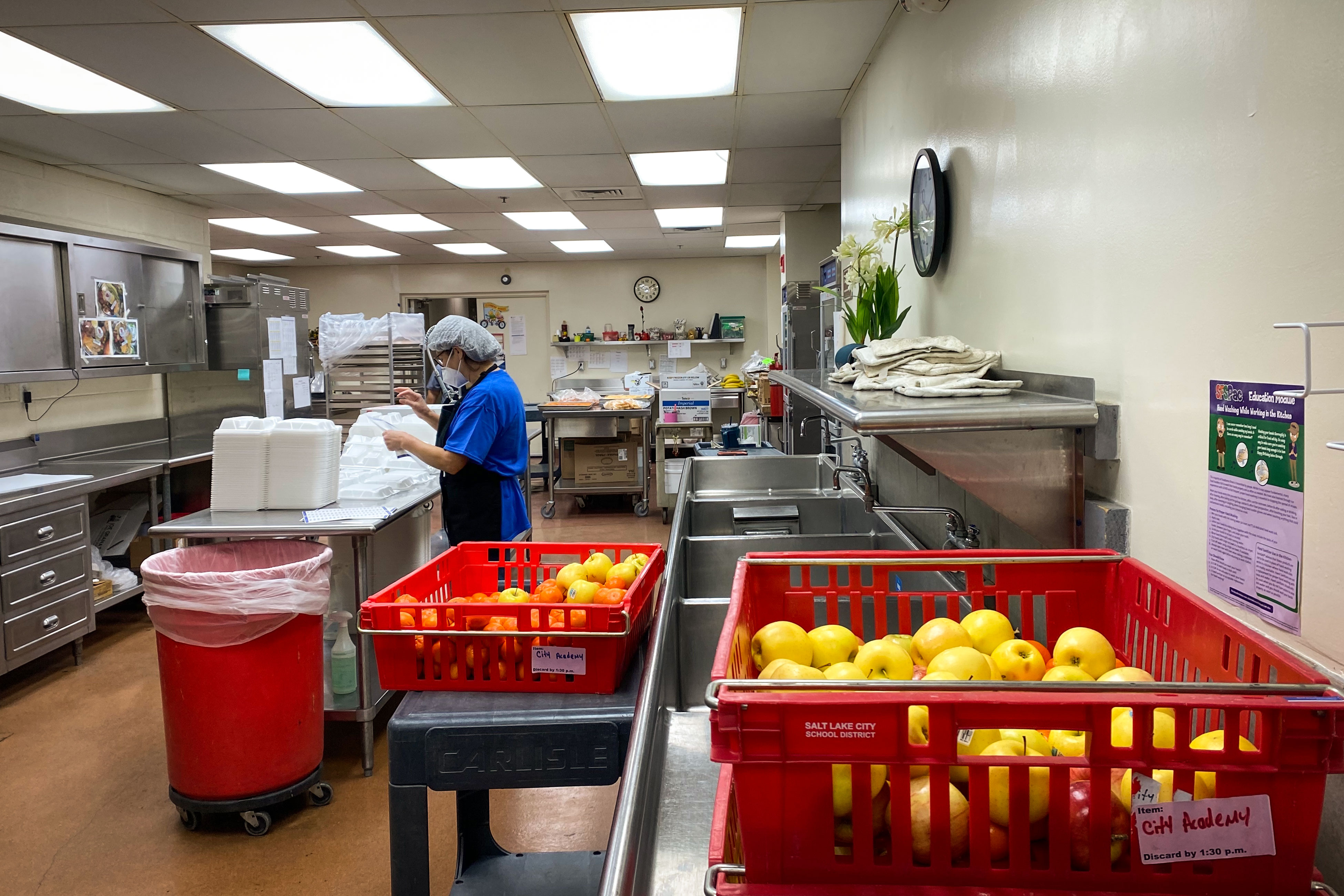 Elementary School Cafeteria Kitchen