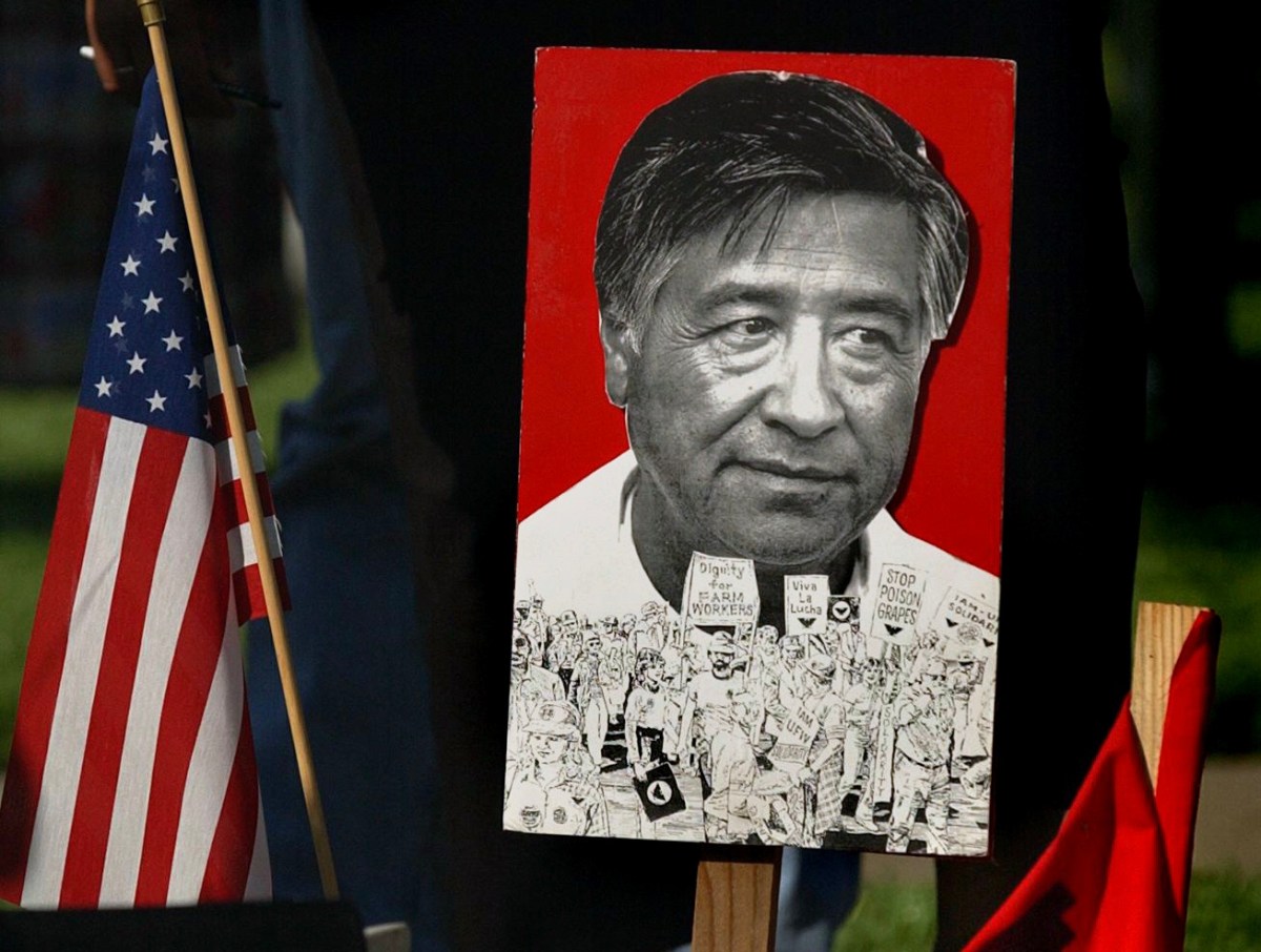 Cesar Chavez Flag Drawing