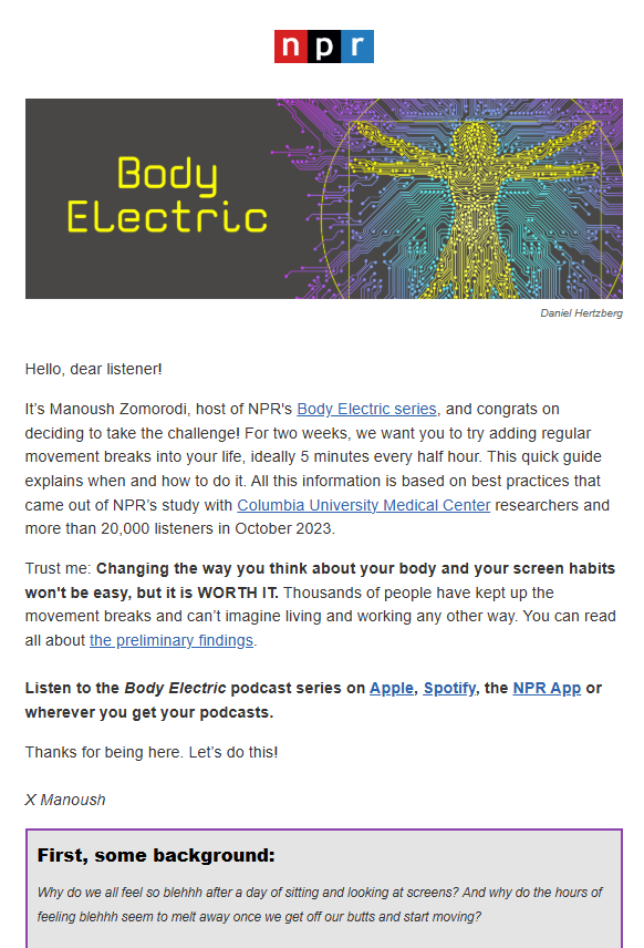 Body Electric : NPR