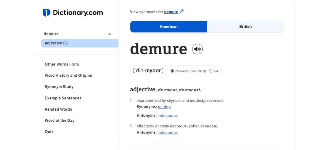 'Demure' is Dictionary.com's word of the year : NPR