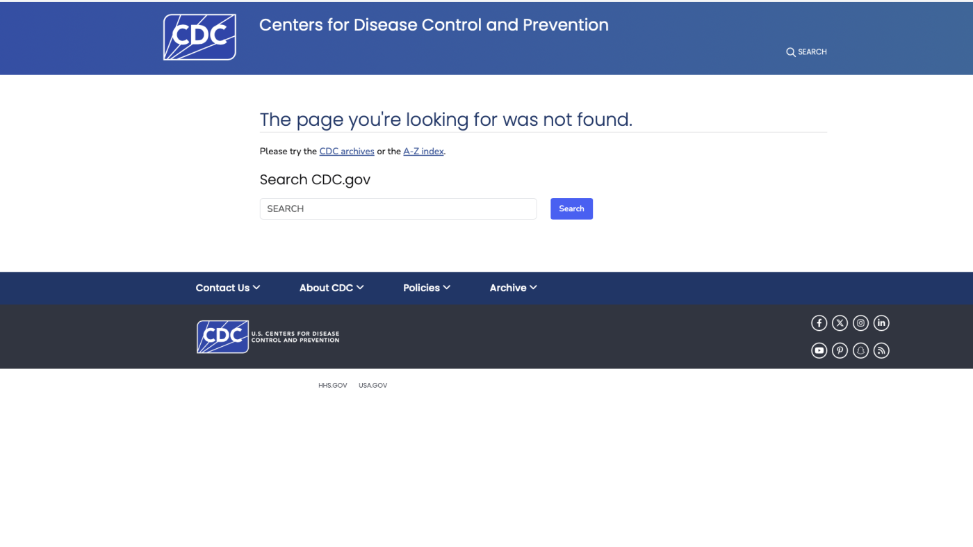 Federal health agencies remove data from websites : Shots ...