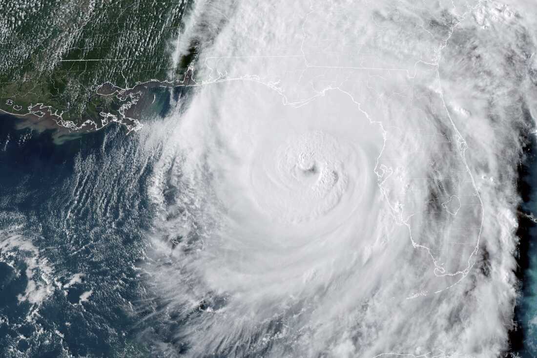 Hurricane Helene makes landfall in Florida as Category 4 storm : NPR