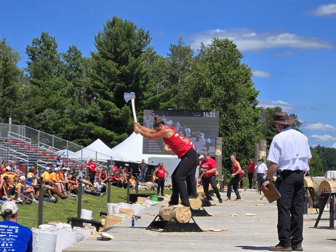 Hit the road, Jack! Lumberjills chip their way into timber sports : NPR