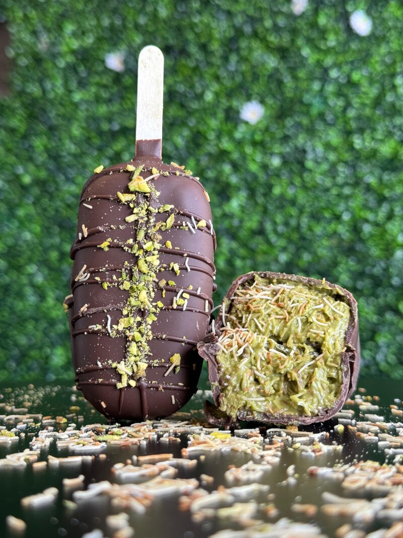 A pistachio-filled chocolate bar from Dubai has gone viral : NPR