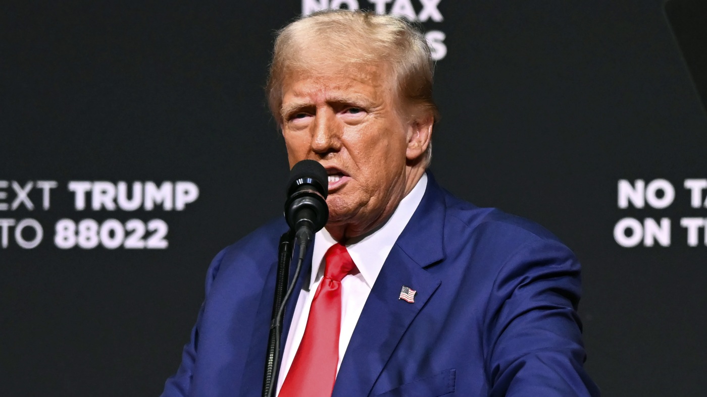 Trump campaign claps back after 'Republicans for Harris' rally : NPR