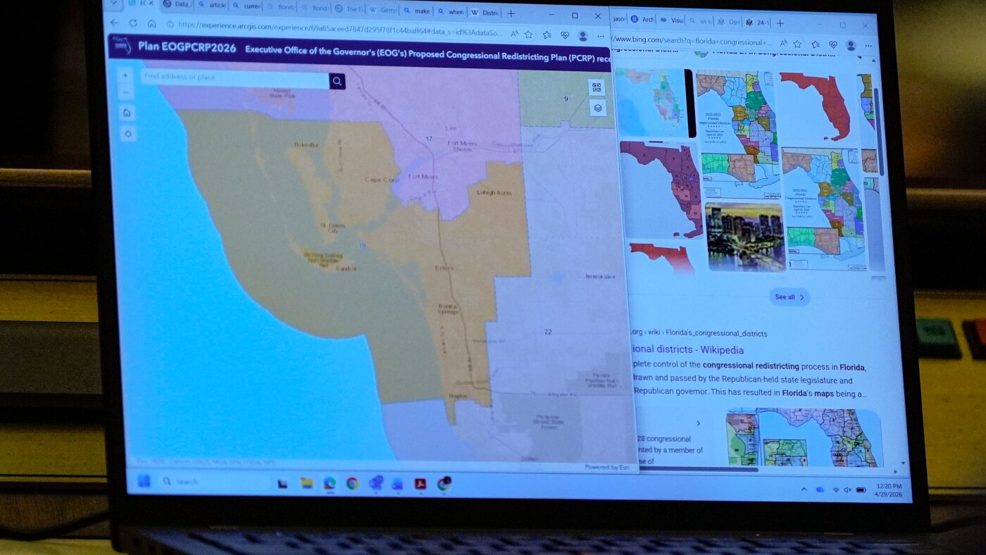 Florida lawmakers pass a new voting map, aiding the GOP in the midterms ...