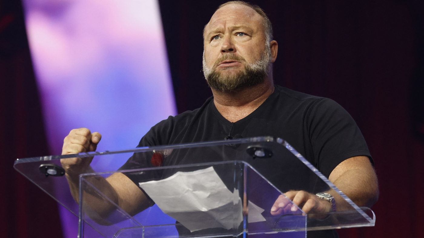 Sandy Hook families fight over control of Alex Jones' assets : NPR