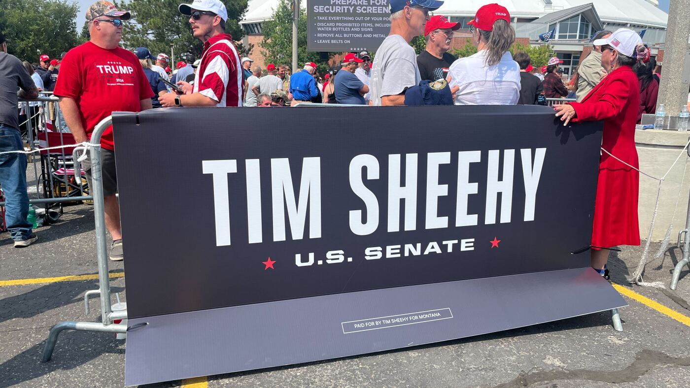 Jon Tester Tim Sheehy Donald Trump Senate election : NPR