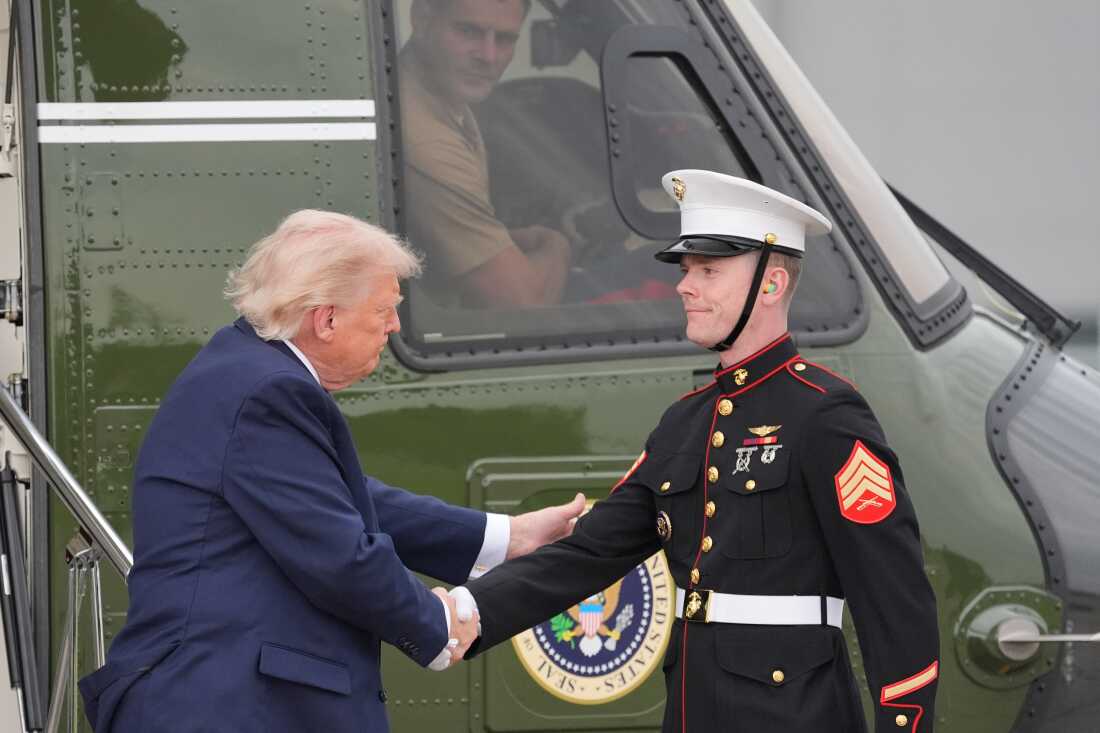 Trump to get 'routine annual' medical exam at Walter Reed : NPR