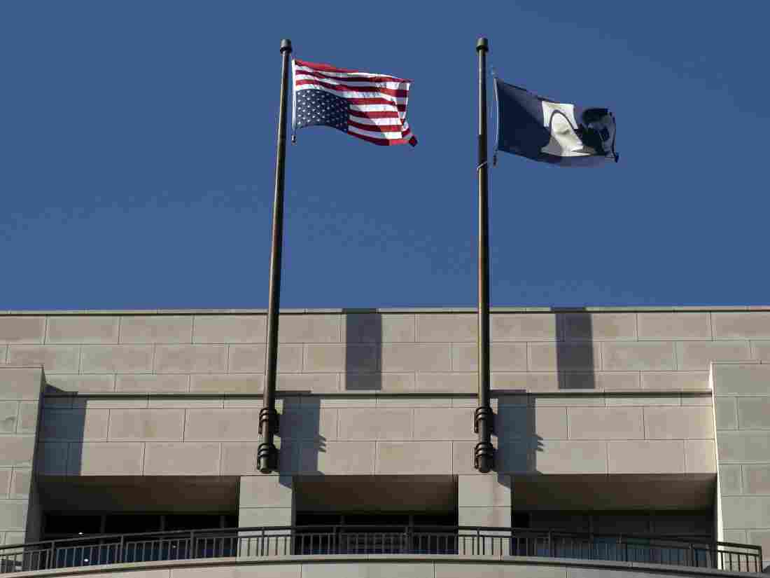 The upside-down American flag becomes a pro-Trump protest : NPR