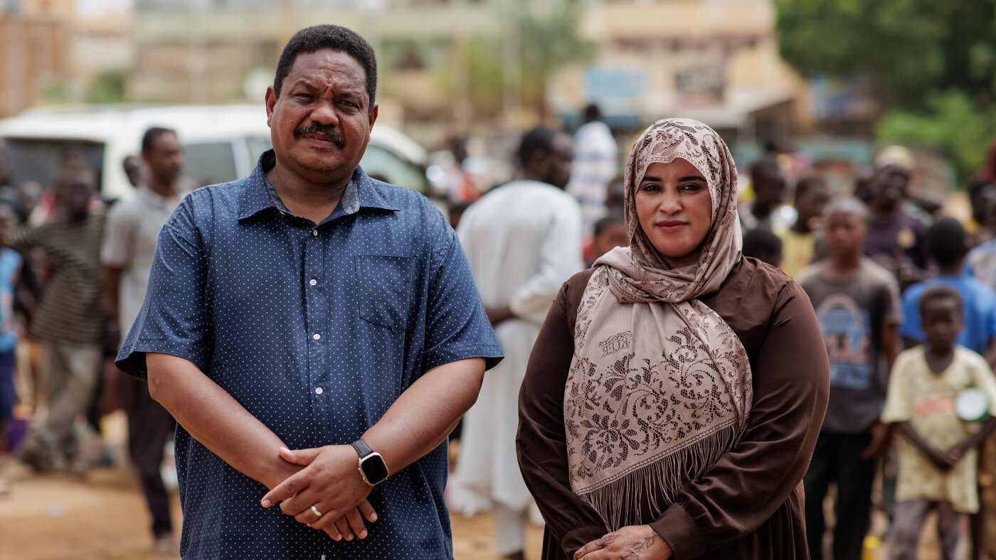 A rare glimpse of life in wartime Sudan at the edge of Khartoum : NPR
