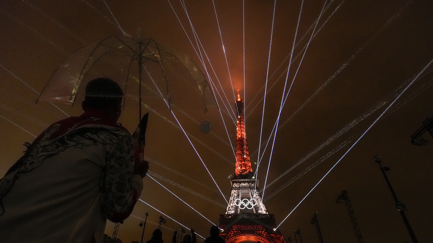 Photos from Paris Olympics opening ceremony : The Picture Show : NPR