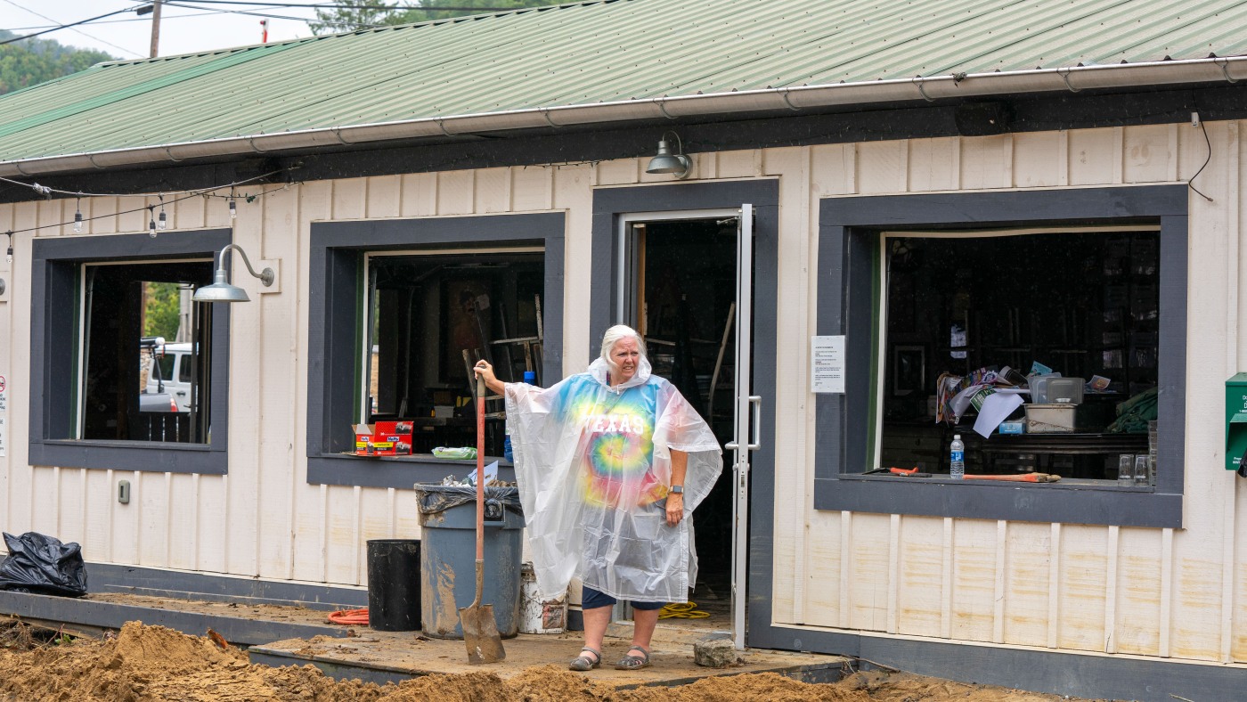 North Carolina towns start Helene flooding clean-up : The Picture Show ...