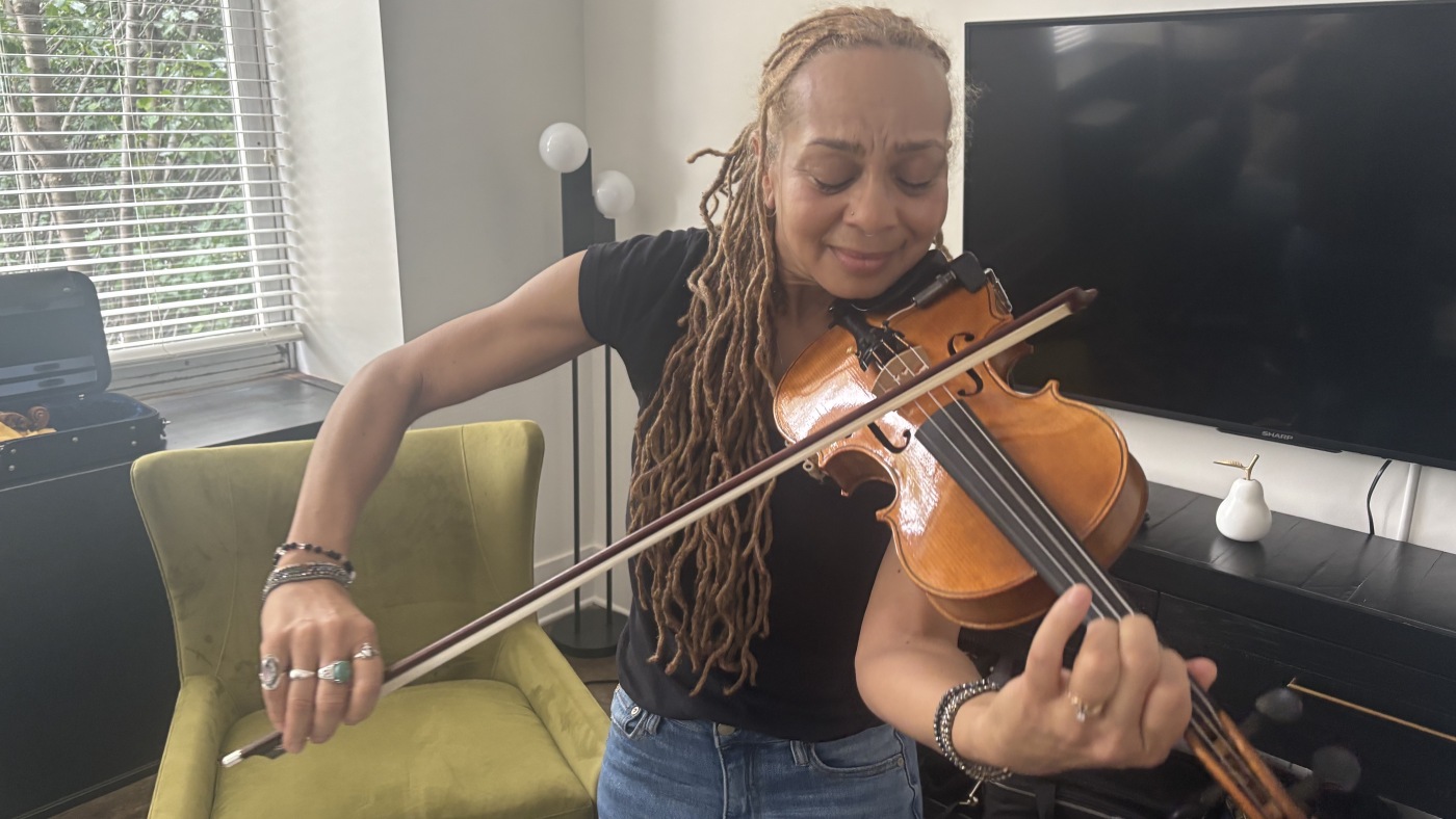 Musician Anne Harris commissioned a special violin for her new album : NPR