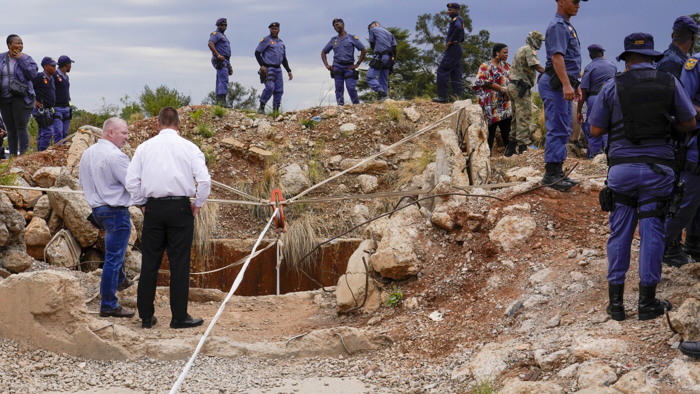 South Africa illegal gold miners locked in long underground standoff ...