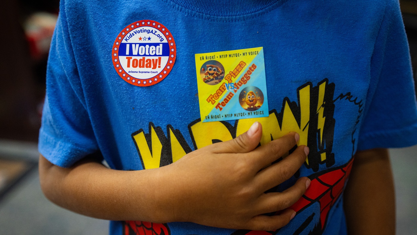 Arizona tribal school election: pizza vs. chicken nuggets : NPR