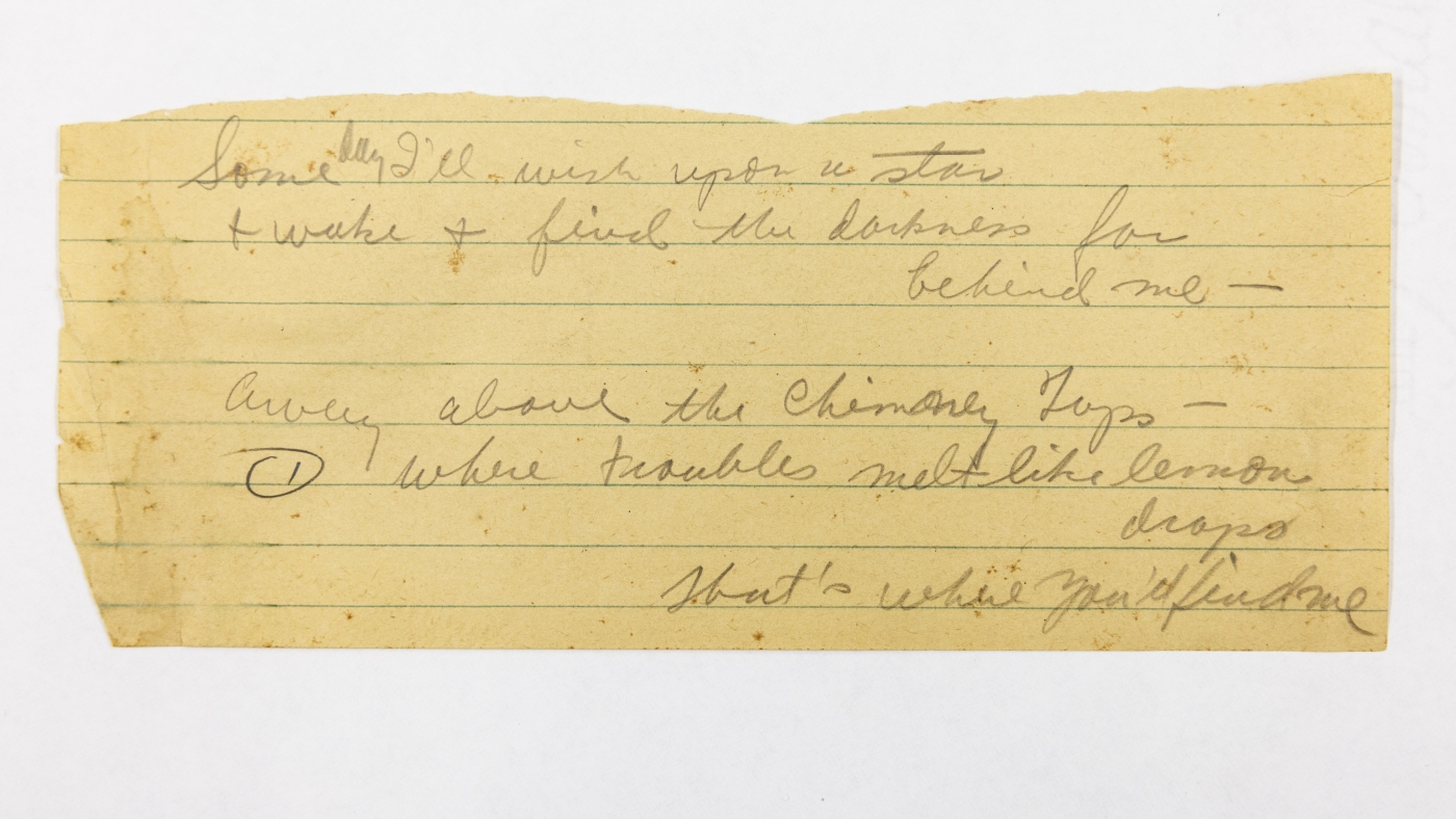 Library of Congress acquires "Wizard of Oz" artifacts : NPR