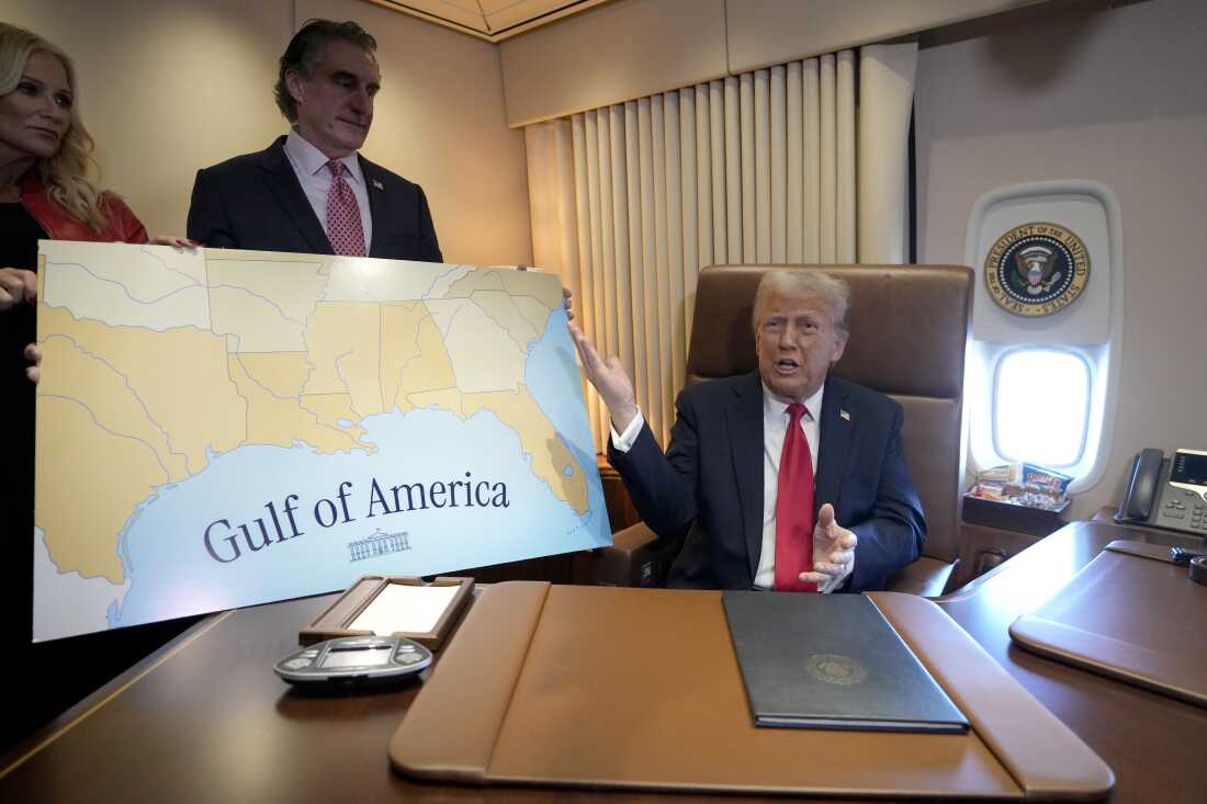 'Gulf of America' is officially on Google Maps : NPR