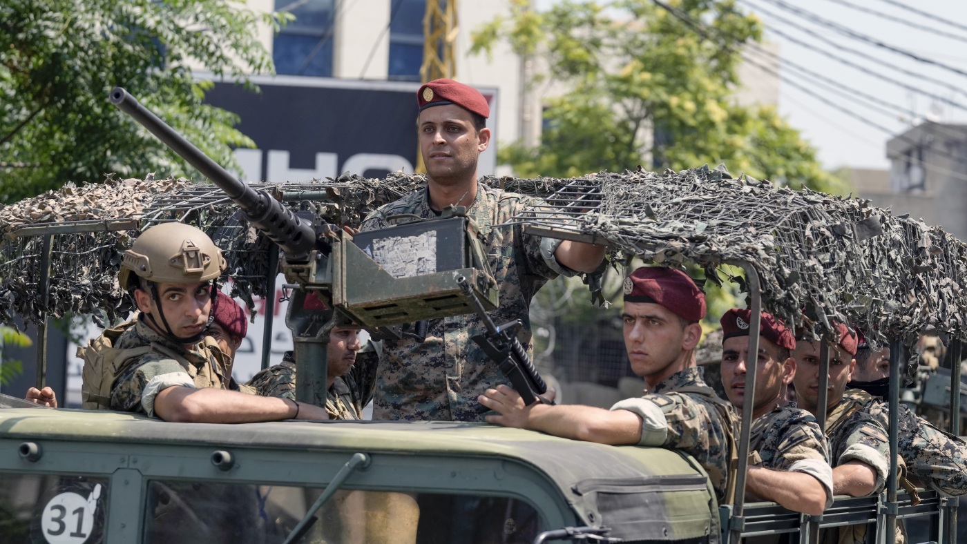 Gunman captured after shootout outside U.S. Embassy in Lebanon : NPR