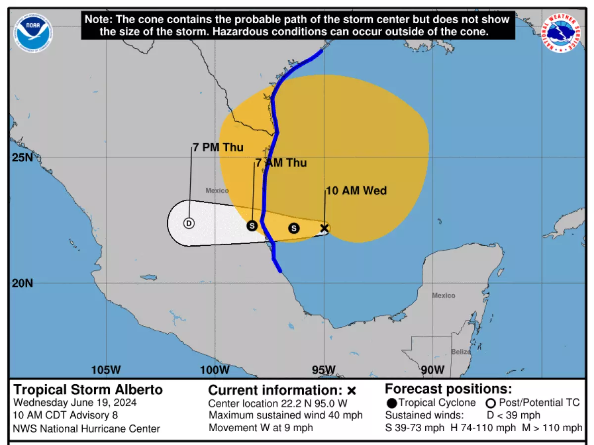 Tropical Storm Alberto, the first of the season, drenches Texas en ...