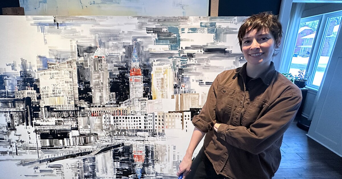 Ashley Sullivan’s cityscapes celebrate Cleveland skyline | WOSU Public ...