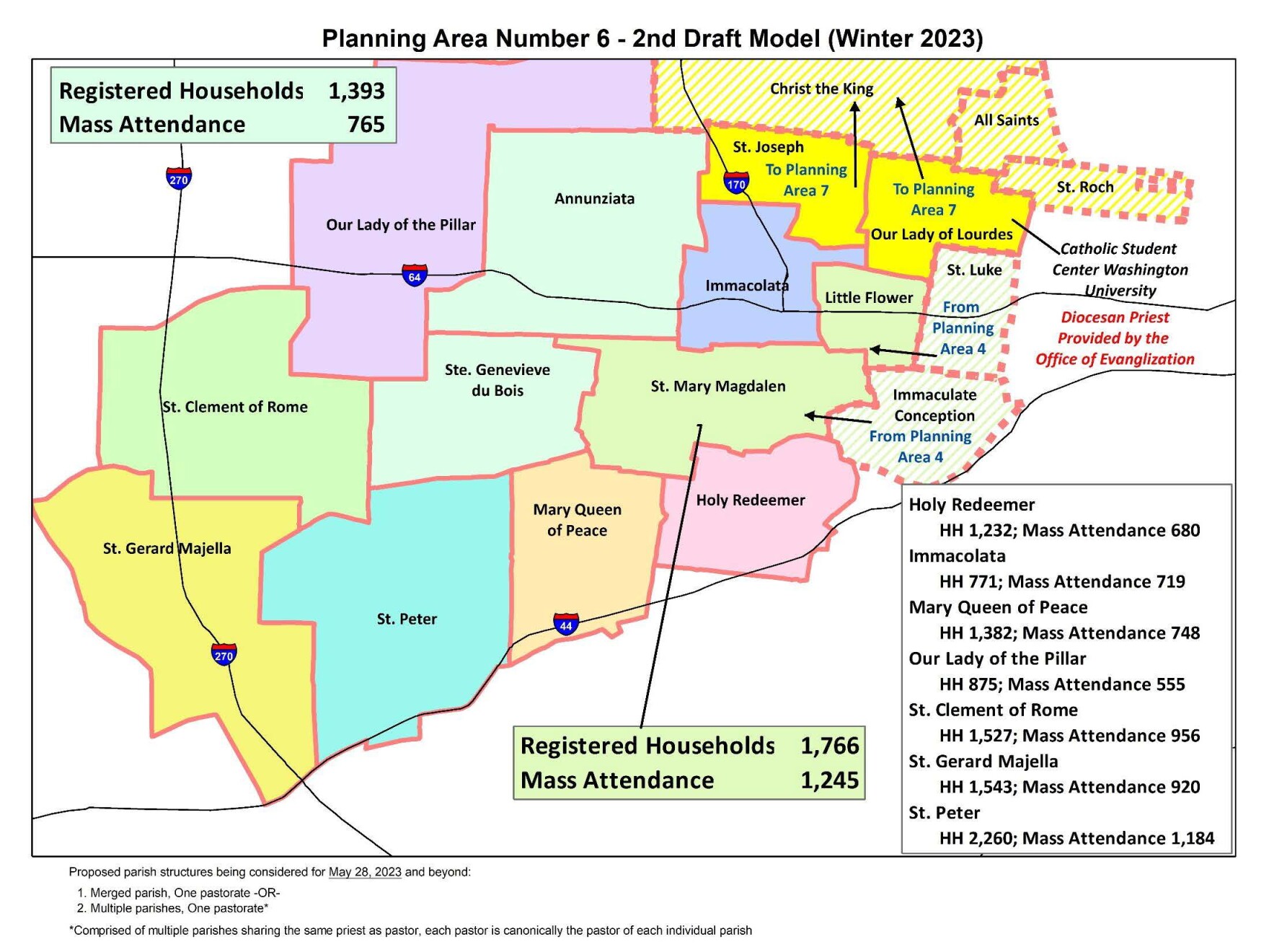 Maps: St. Louis Archdiocese plan to consolidate congregations | STLPR