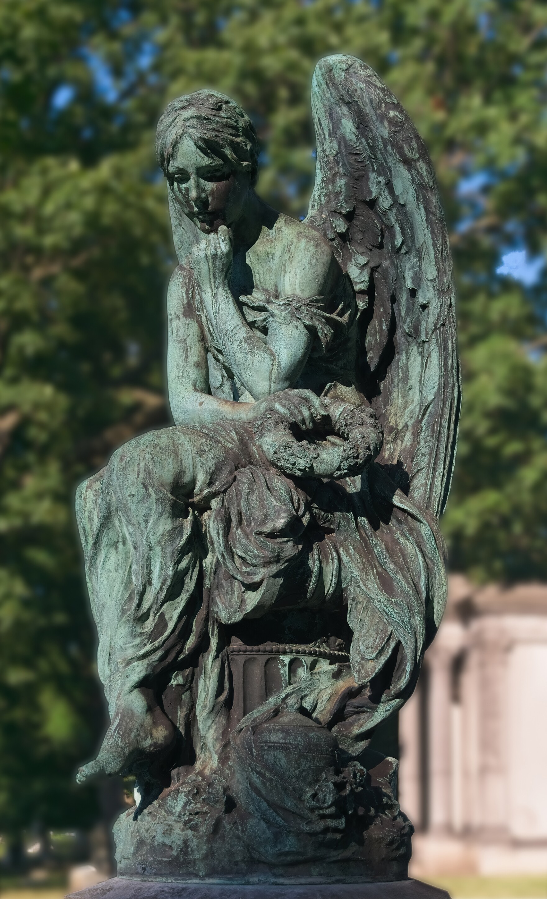 The journey of restoring & rededicating a 120 year-old Angel of Peace at Forest Home Cemetery ...