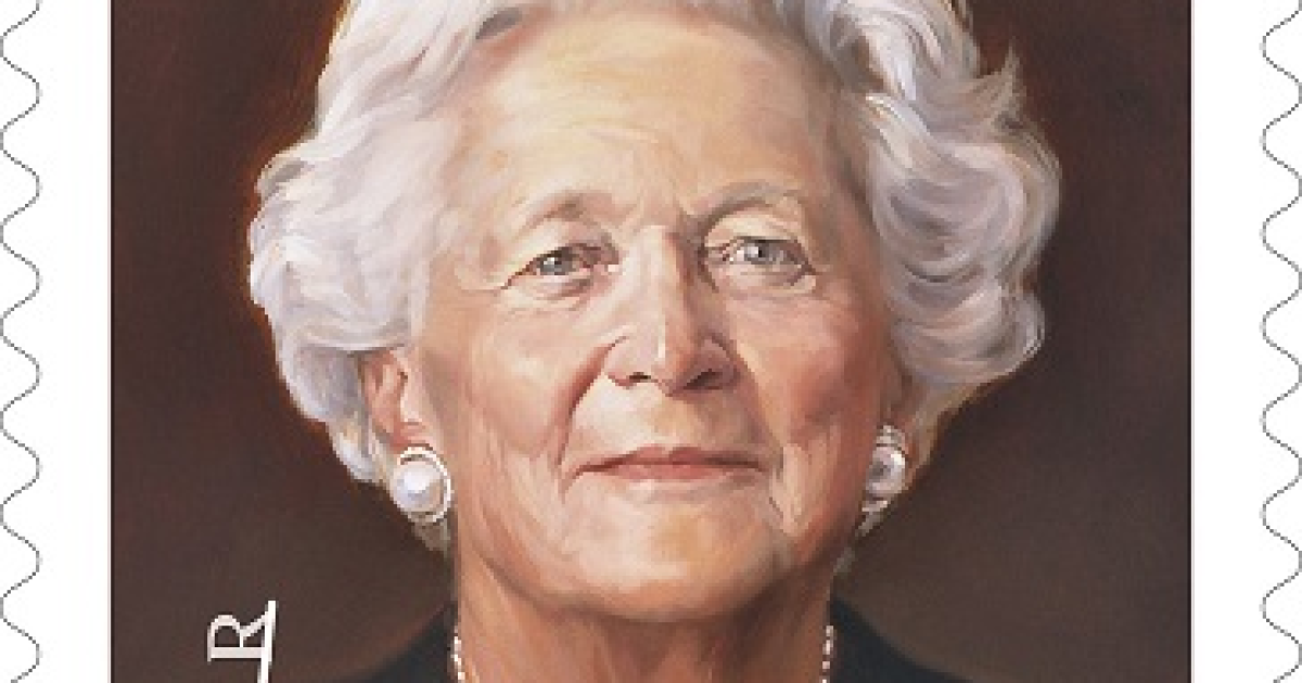 U.S. Postal Service issues commemorative stamp in honor of former first ...