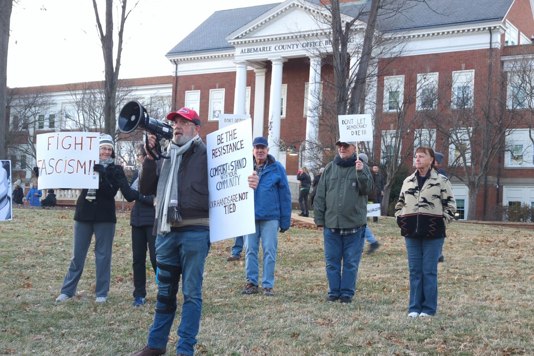 Charlottesville rally joins nationwide protests against Trump actions