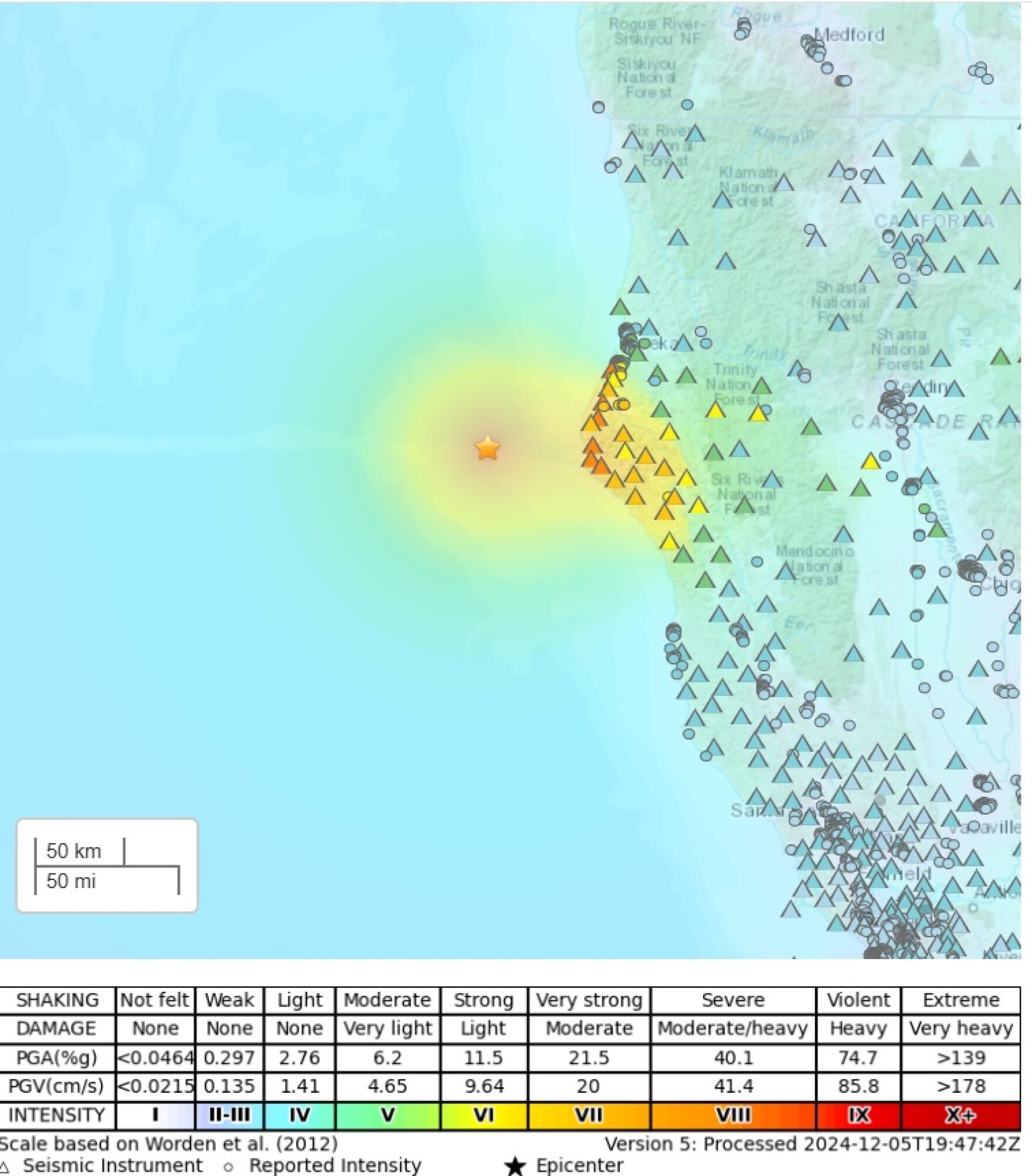 Magnitude 7.0 earthquake shakes Northern California coast | NSPR