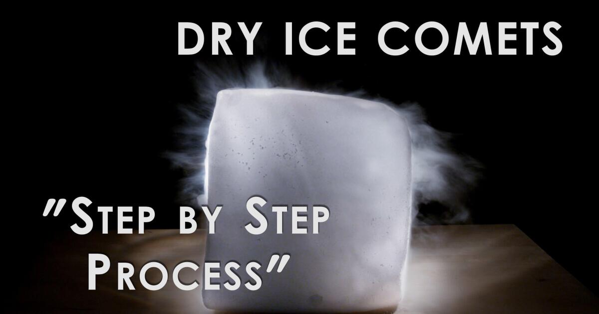 How to make Dry Ice Comets