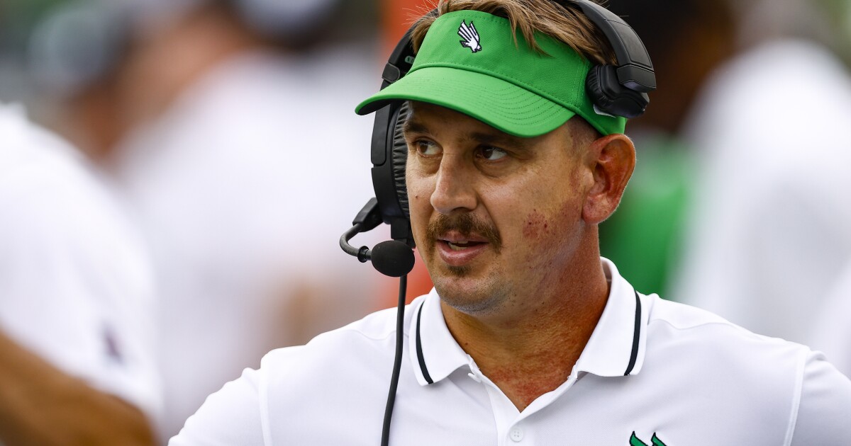 UNT football coach Eric Morris out, heading to Oklahoma State | KERA News