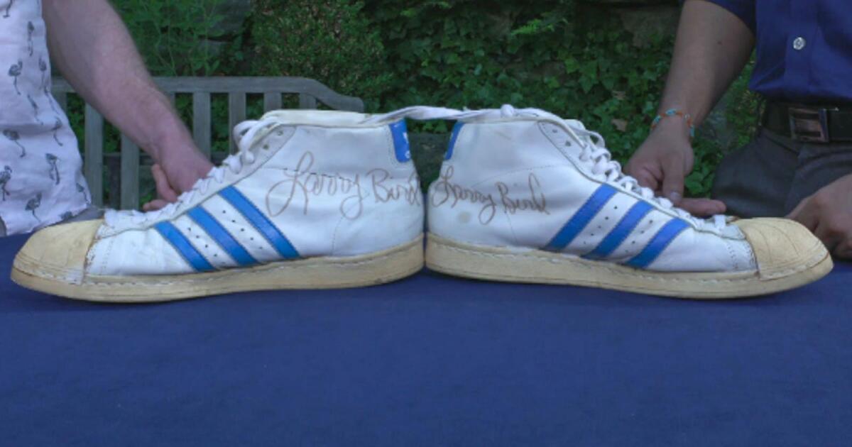 Appraisal: Larry Bird-signed Shoes, ca. 1978 | Vermont Public