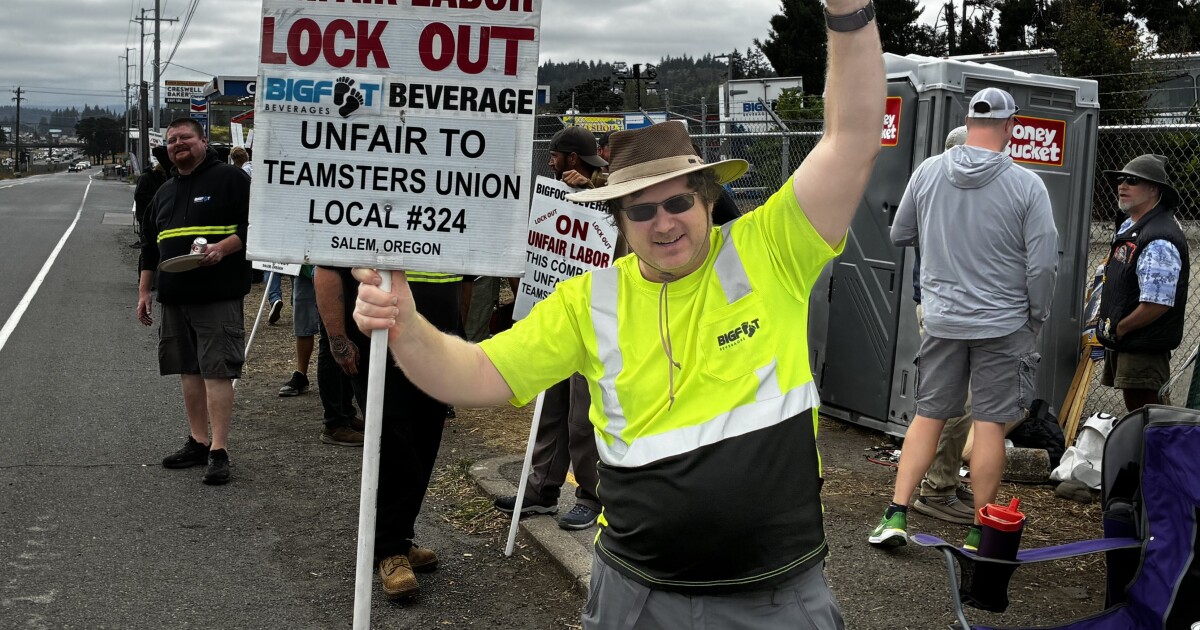 Teamsters commemorate one year since Bigfoot Beverages workers went on strike