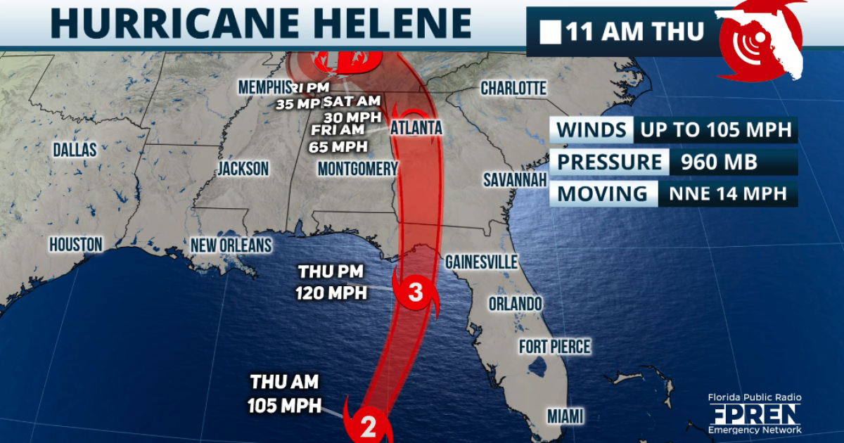 Hurricane update: Helene getting stronger, eyewall rebuilding | WGCU ...