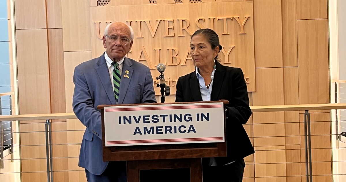 U.S. Interior Secretary Deb Haaland visits Albany to highlight Biden ...