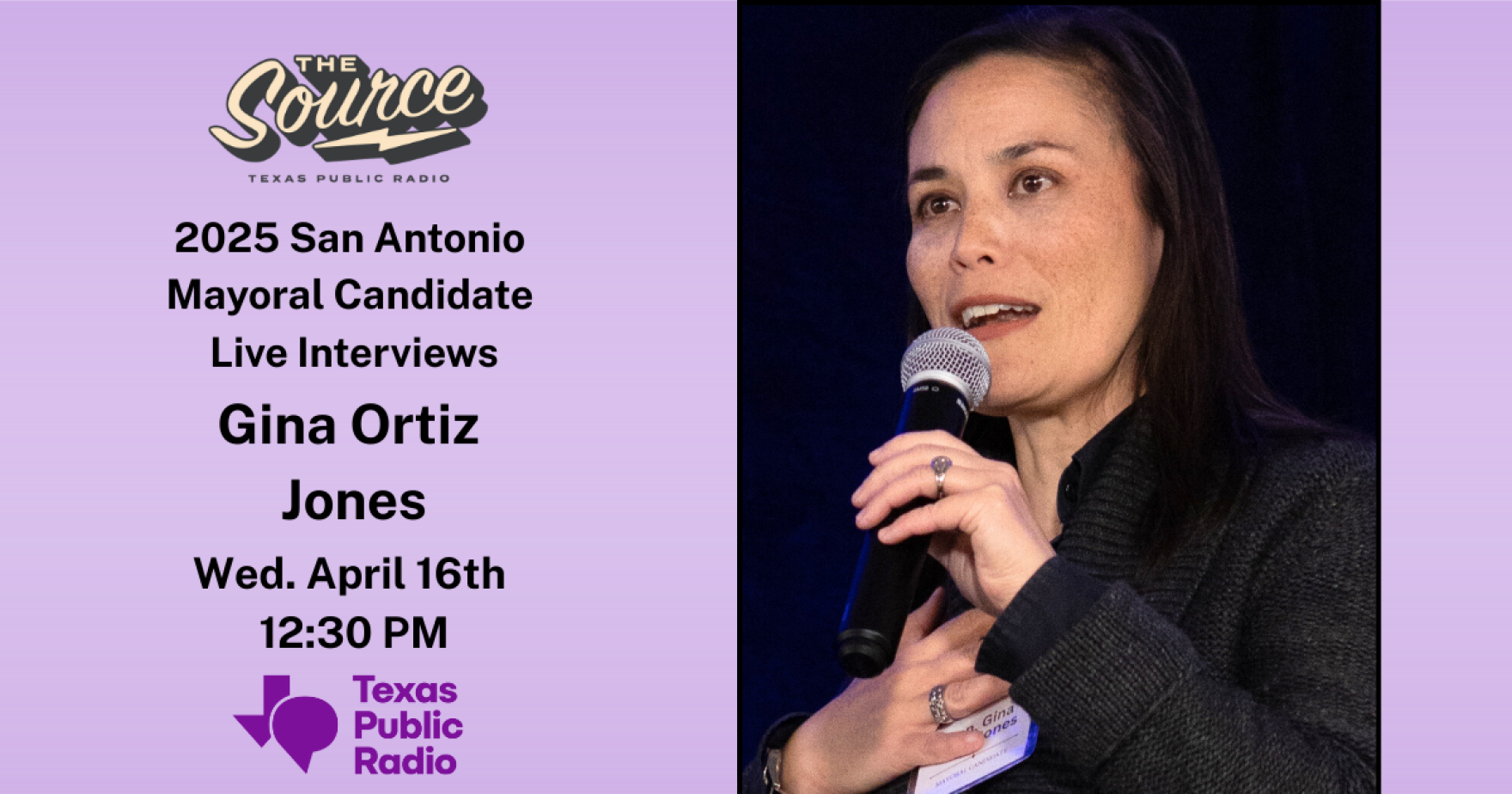 Mayoral Candidate Forums: Talk to Gina Ortiz Jones on The Source | TPR