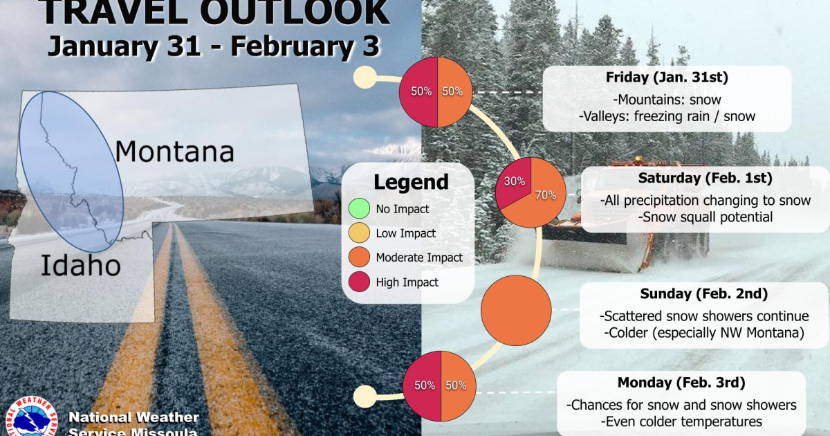 Snow and freezing rain could bring dangerous travel conditions this ...