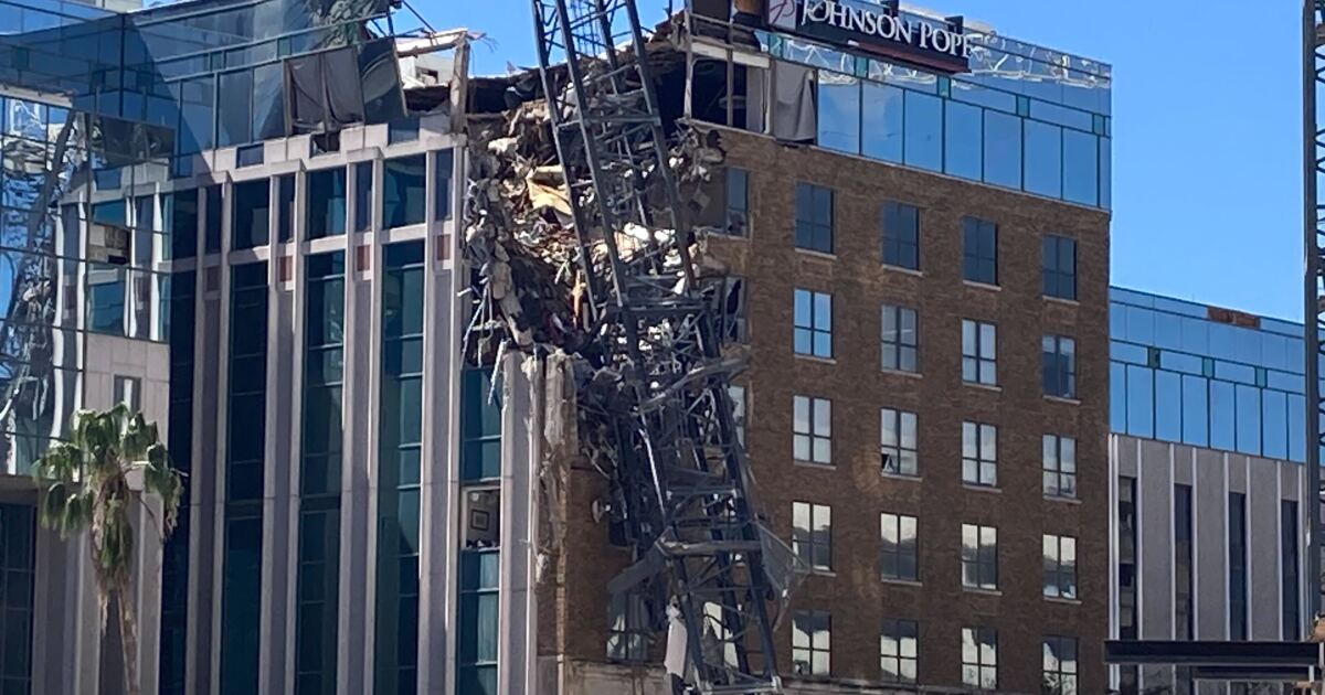 Former Tampa Bay Times’ building hit by crane during Hurricane Milton ...