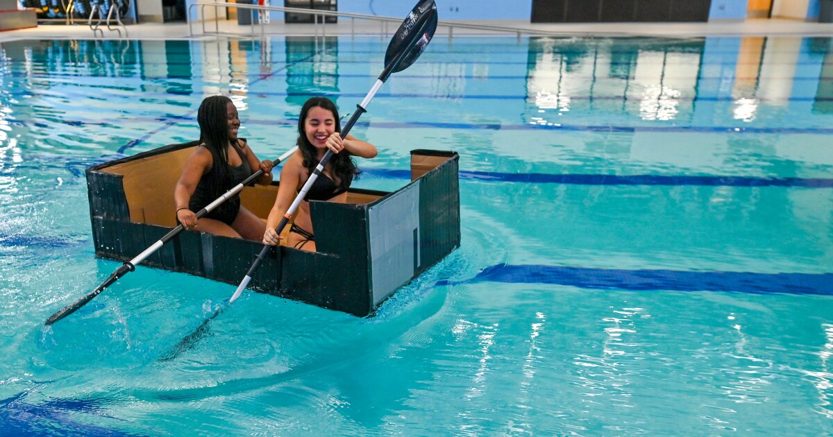 Sink or swim: Wilkes-Barre STEM students test boat-building skills in pool