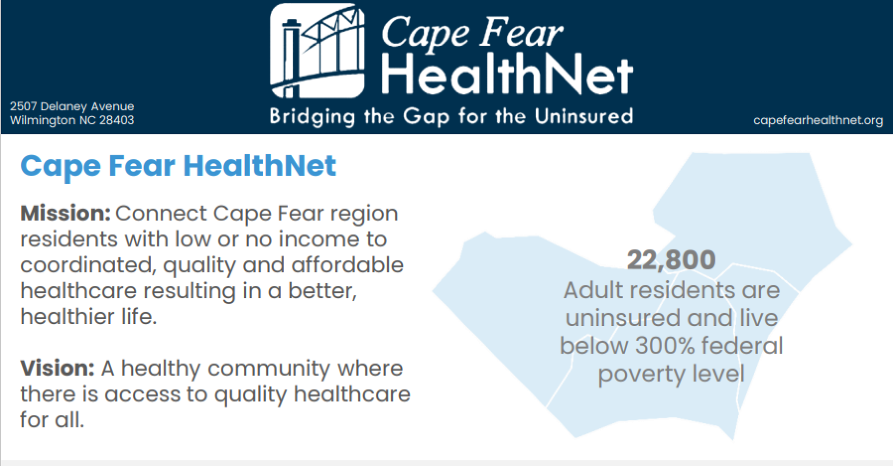Cape Fear Health Net connects the uninsured to health care, says more ...